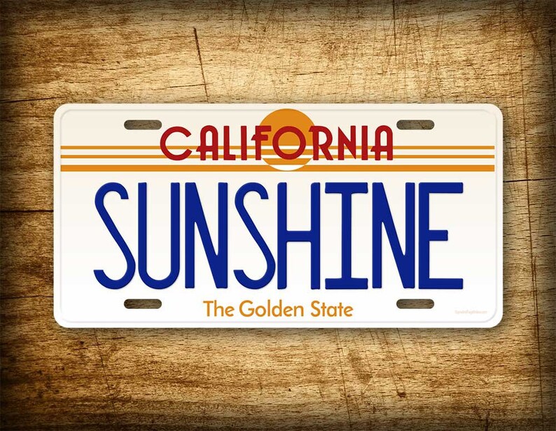 Personalized Vintage California State License Plate Replica - Etsy