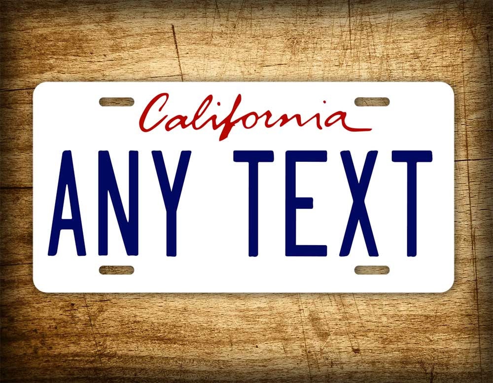 CUSTOM CALIFORNIA License Plate Any Text Etsy custom-california-license-plate-any-text-etsy