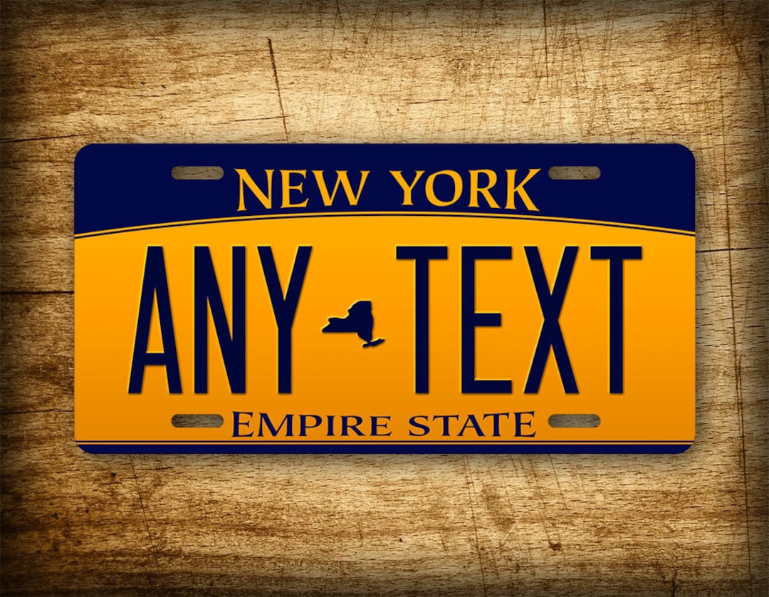 Personalized New York Custom 6x12 Novelty License Plate - Etsy