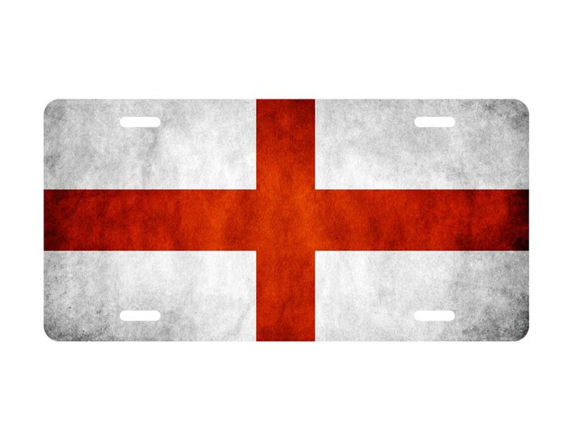 St. George's Cross License Plate Cross of St. Ambrose | Etsy