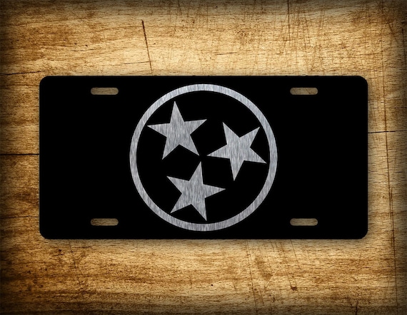 Silver Star License Plate