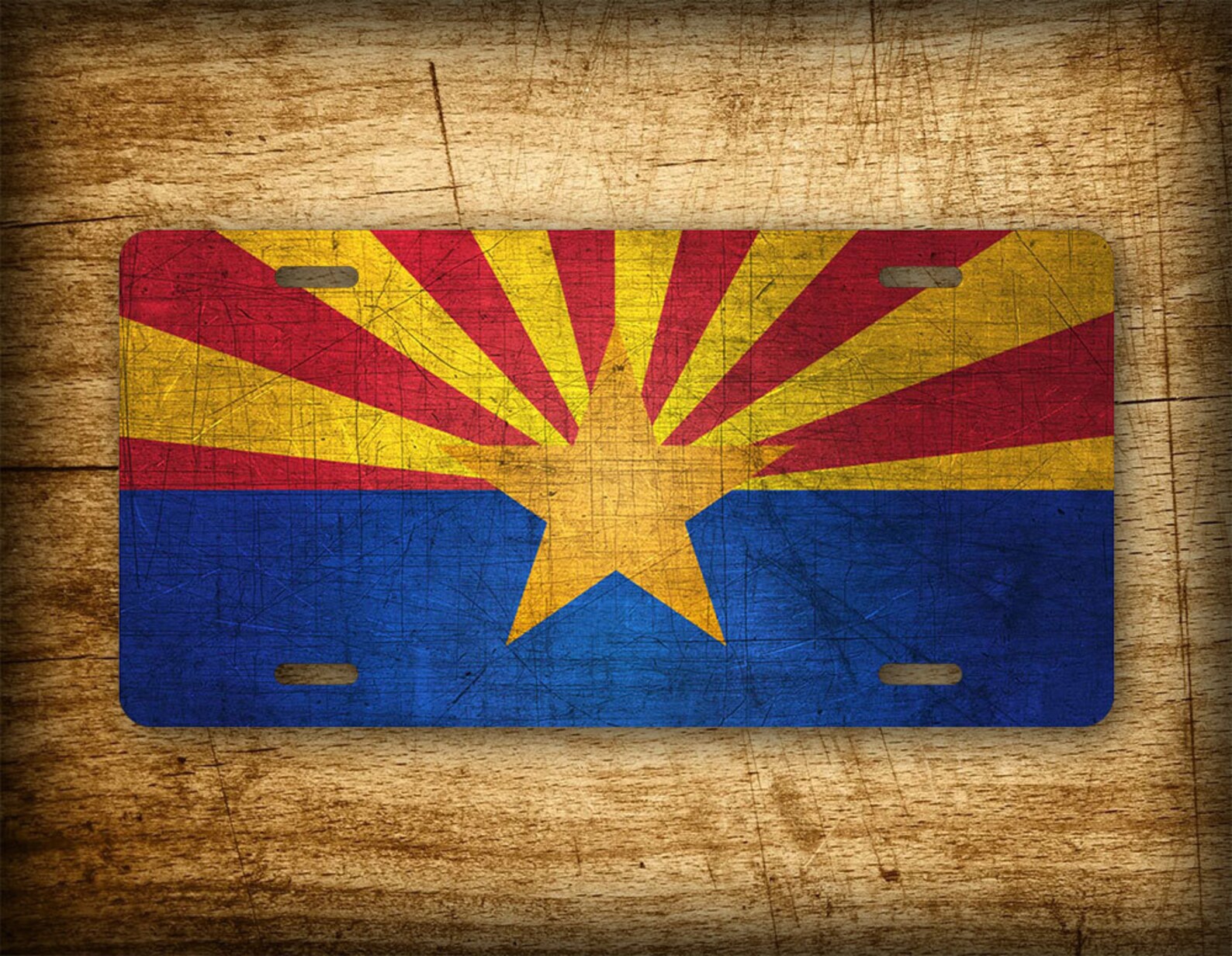 Antique Arizona State Flag License Plate Vintage Replica - Etsy
