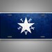 Texas De Zavala Flag License Plate TX Flag Symbol Auto Tag - Etsy