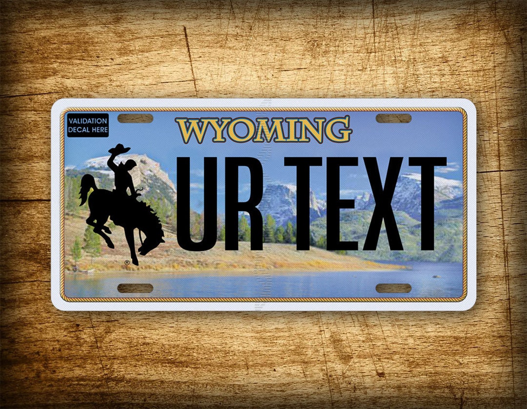 Personalized Novelty Wyoming State Custom 6x12 Novelty License Plate - Etsy
