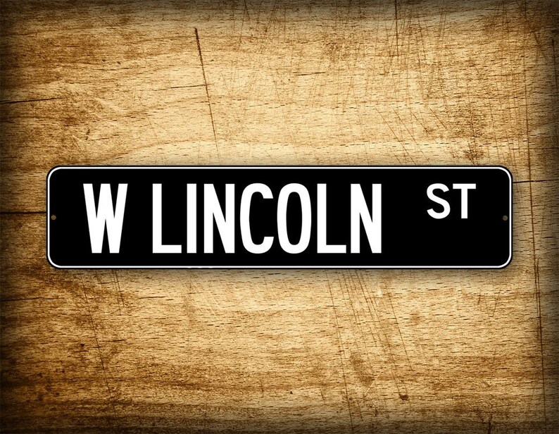 Personalized Classy 4x18 Black Street Sign ANY - Etsy