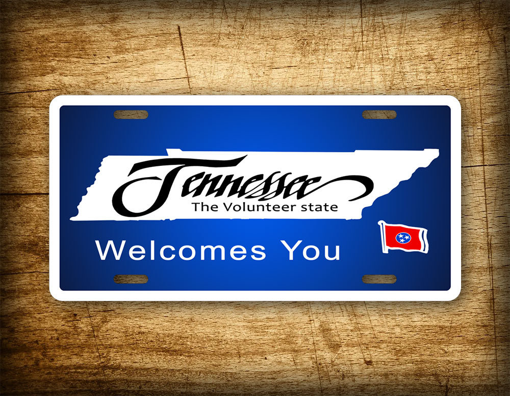 Tennessee Welcome Sign License Plate Novelty TN Auto Tag 6x12 - Etsy