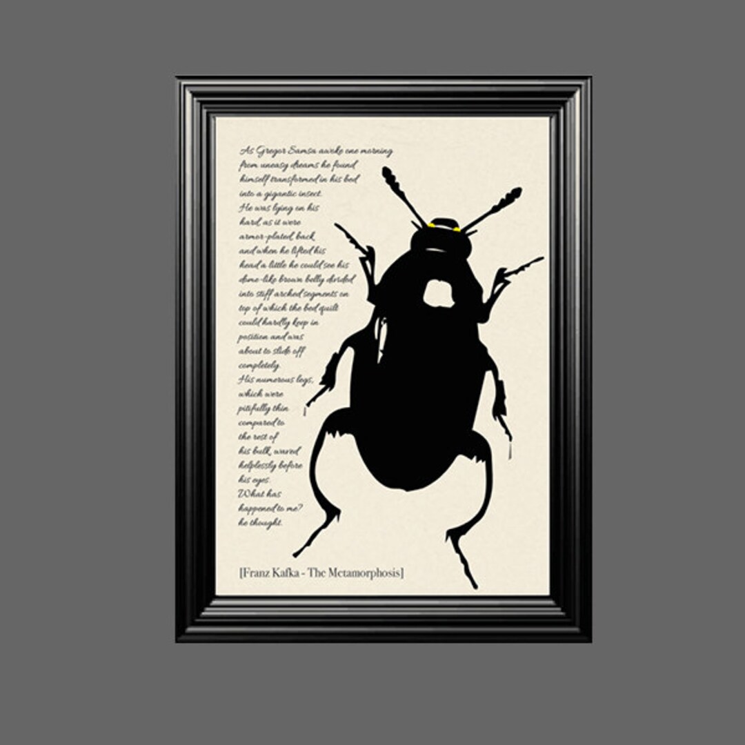 Printable Poster the METAMORPHOSIS by KAFKA, Book Lovers, Ready to ...