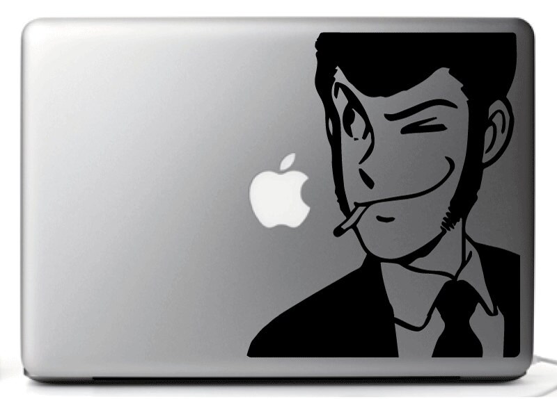 Stickers Decal LUPIN III for MAC - MacBook Pro Air. 11, 13, 15 and 17 ...