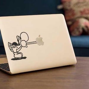 Stickers YOSHI - Mario BROS, Decal, Adesivi per MAC - MacBook Pro Air ...