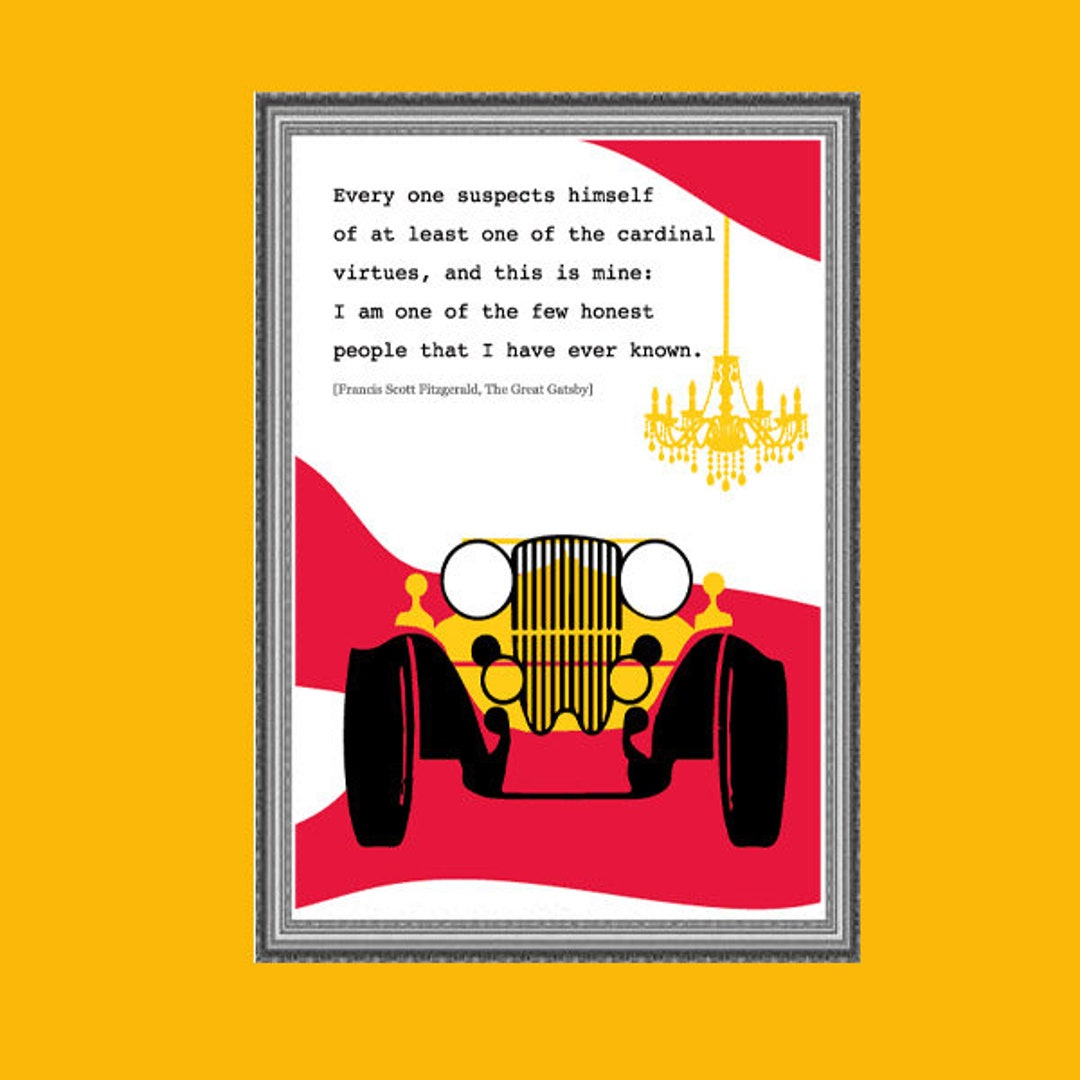 The Great Gatsby Poster, THE GREAT GATSBY Francis Scott Fitzgerald ...