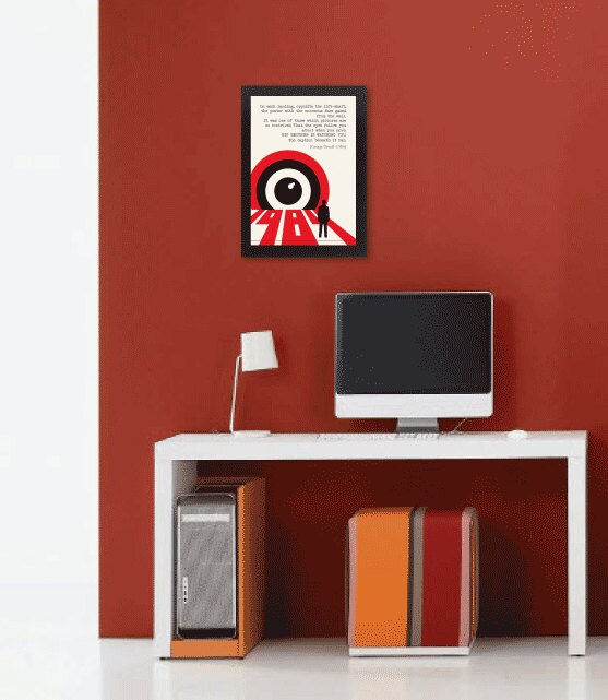 Printable Poster 1984 by GEORGE ORWELL, Book Lovers, Ready to Print ...