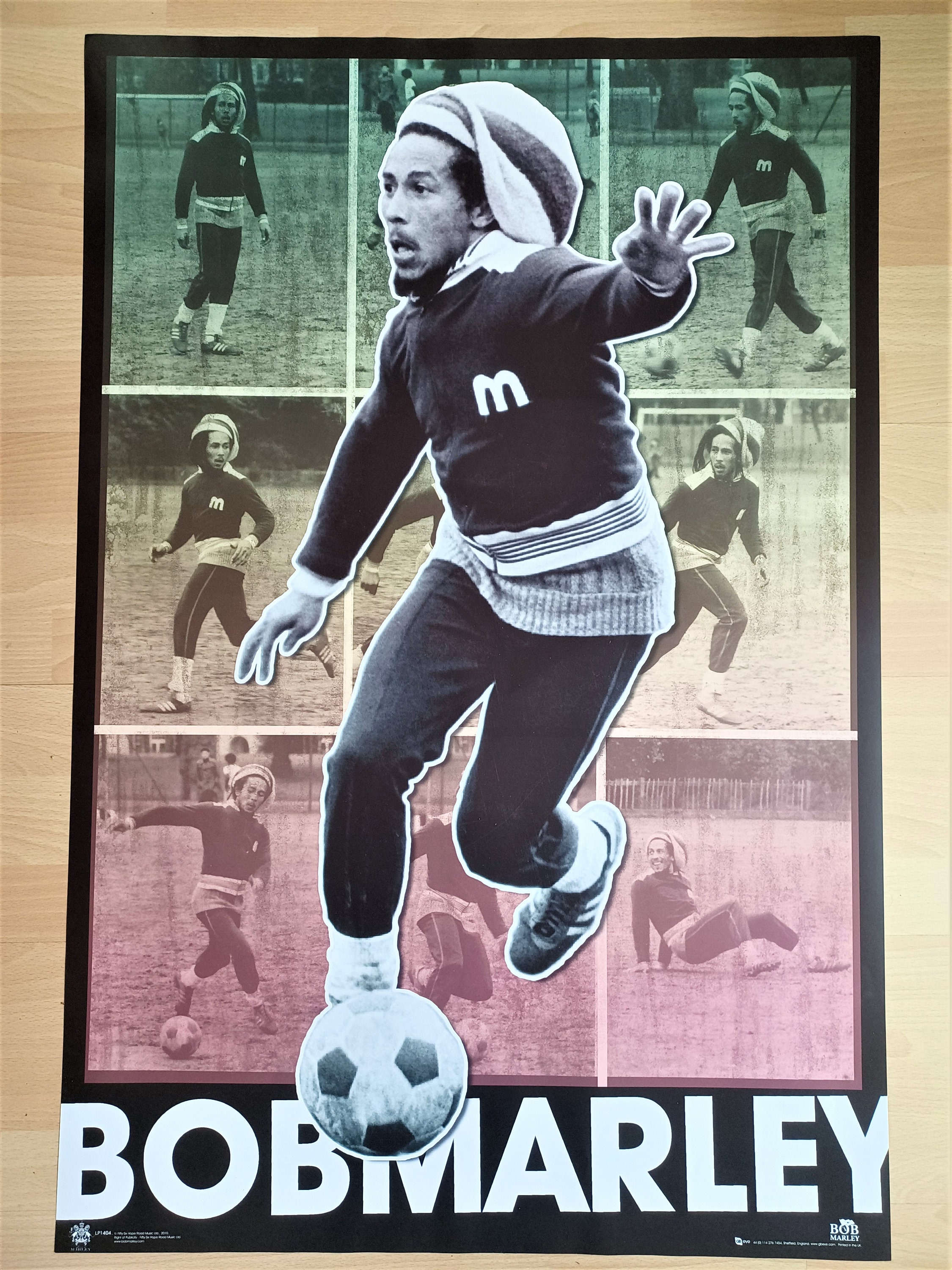Bob Marley Playing Soccer Authentic Licensed 2010 Poster - Etsy