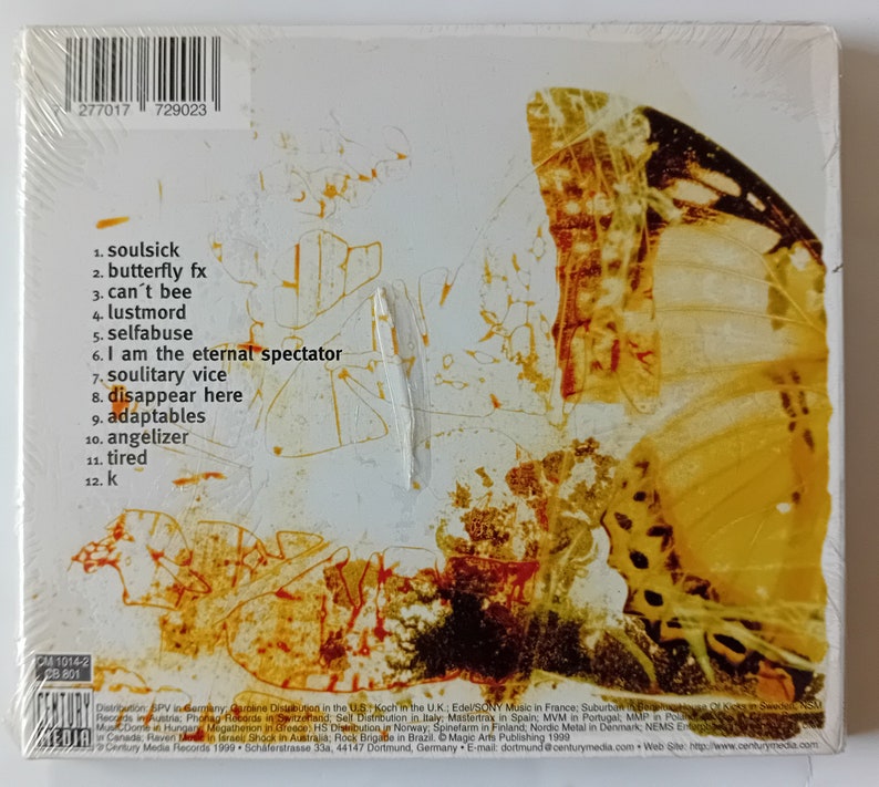 Moonspell the Butterfly Effect CD 1999 Digipak Brand New Sealed - Etsy