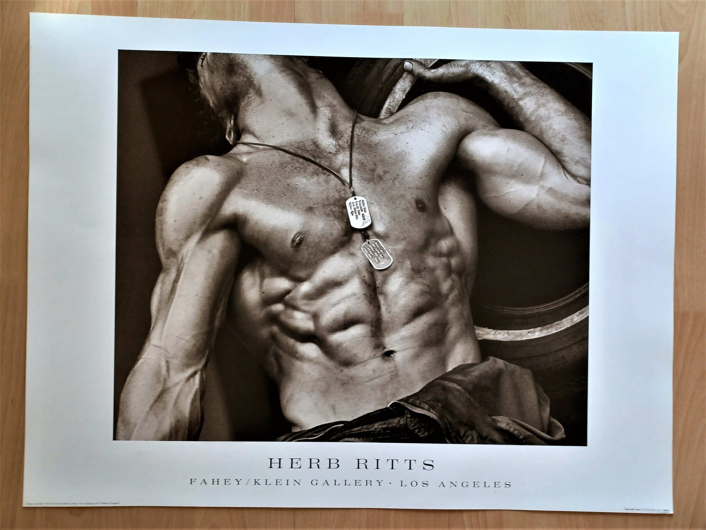 Herb Ritts ' Fred With Tires I' Authentic 2002 Poster - Etsy