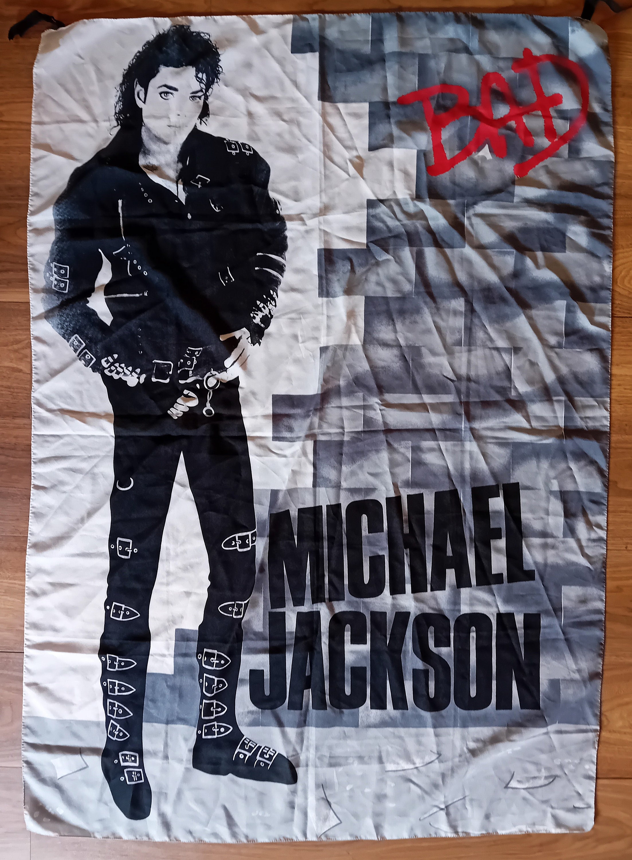 Michael Jackson Bad 1980's Huge Textile Poster Flag - Etsy