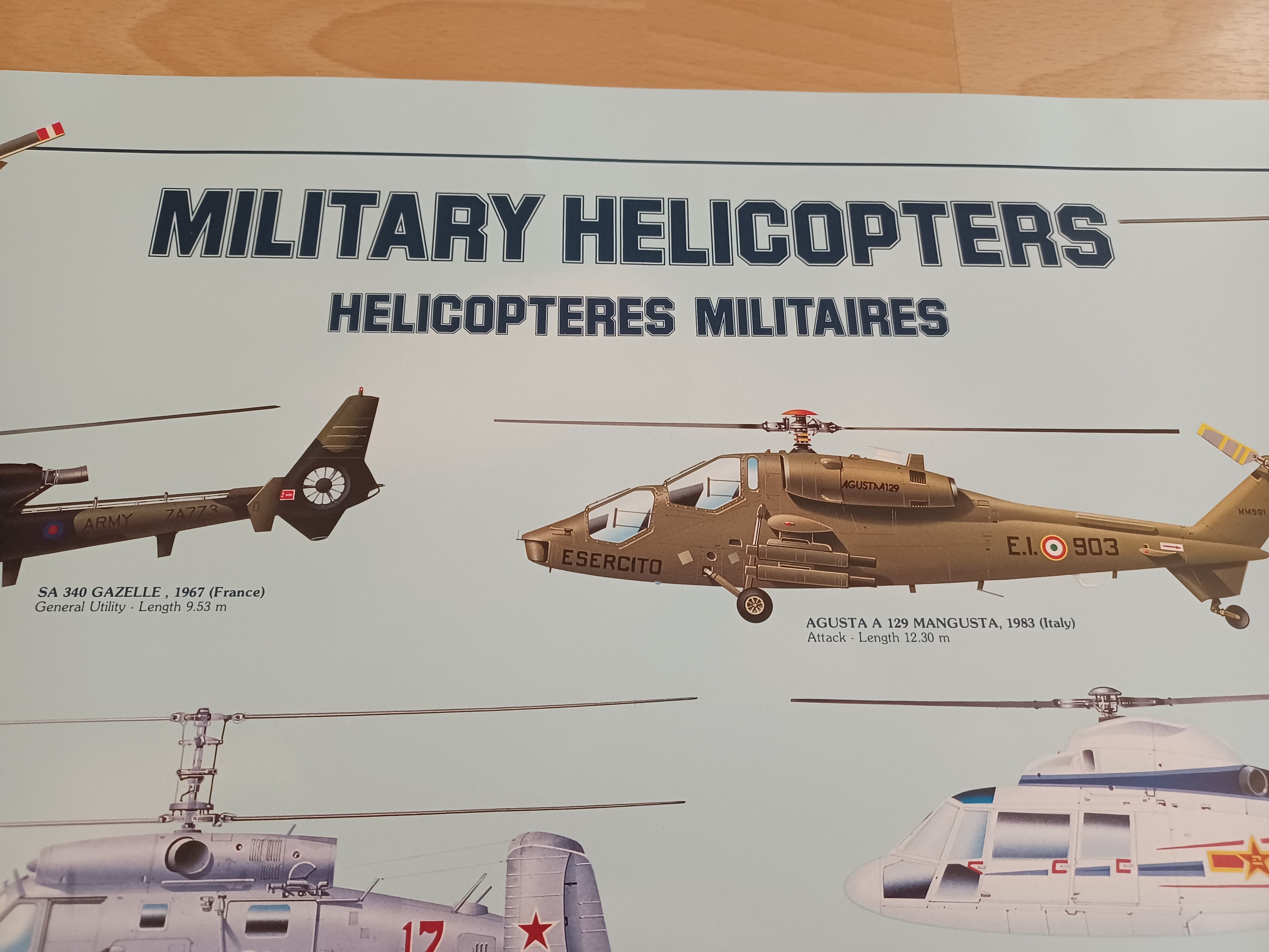 Military Helicopters Poster