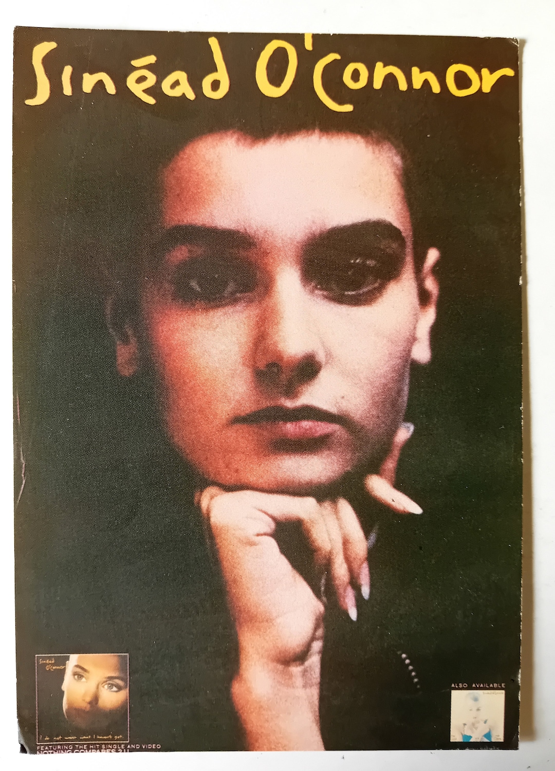 Sinead O-connor Original Vintage 1990 Postcard - Etsy