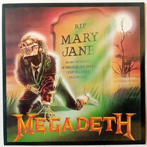 Megadeth Mary Jane 1980's Vintage Sticker - Etsy