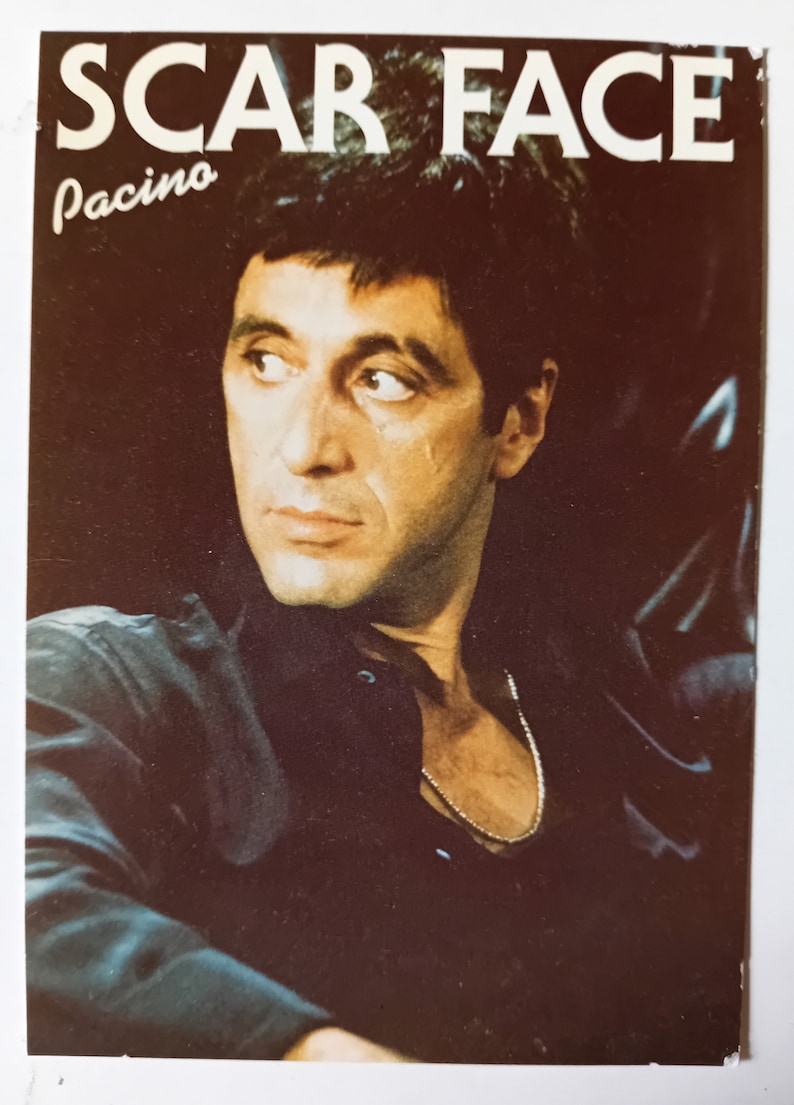 Scarface Al Pacino Original 1980's Postcard - Etsy