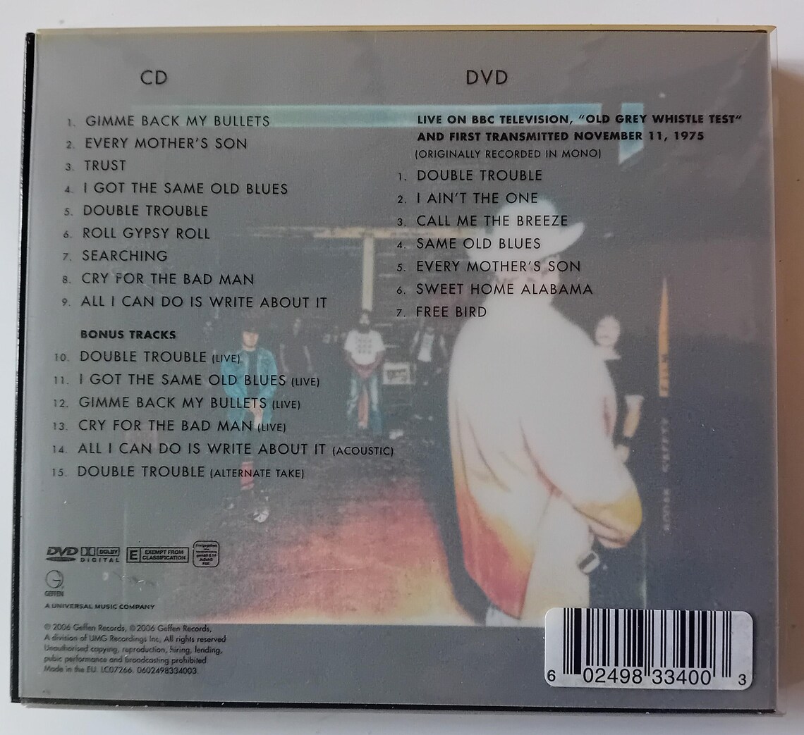 Lynyrd Skynyrd - Gimme Back My Bullets - 2006 CD & DVD Deluxe Edition ...
