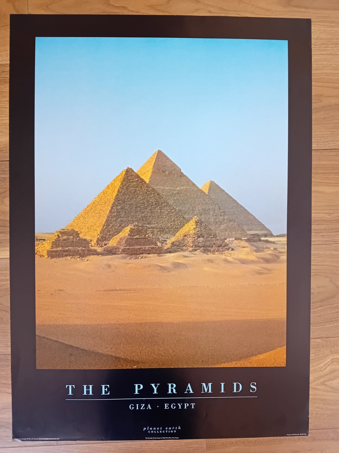 The Pyramids Giza Egypt Original 1995 Planet Earth Collection Poster ...