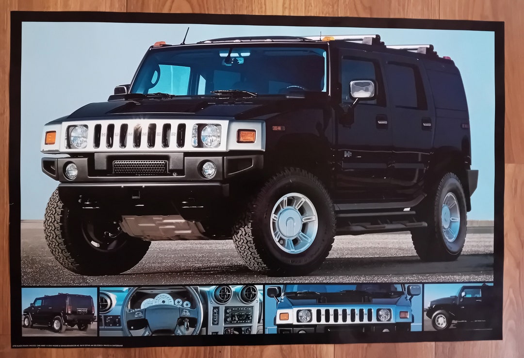 Hummer 'black Stealth' Original 2003 Poster - Etsy