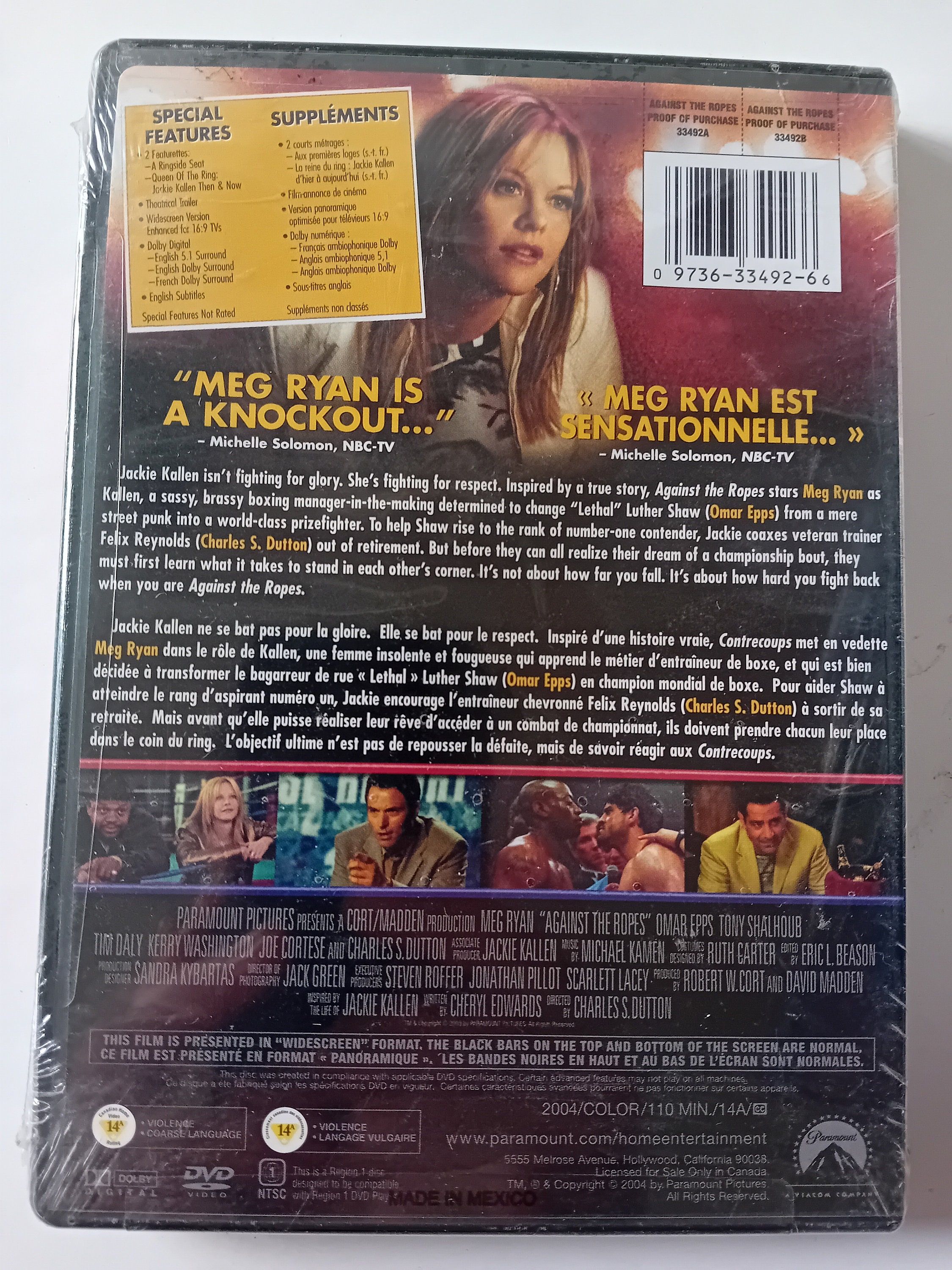 Against the Ropes Meg Ryan DVD Region 1 Widescreen Brand New - Etsy