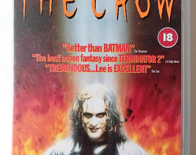 The Crow Brandon Lee VHS PAL Video Tape 1995 - Etsy