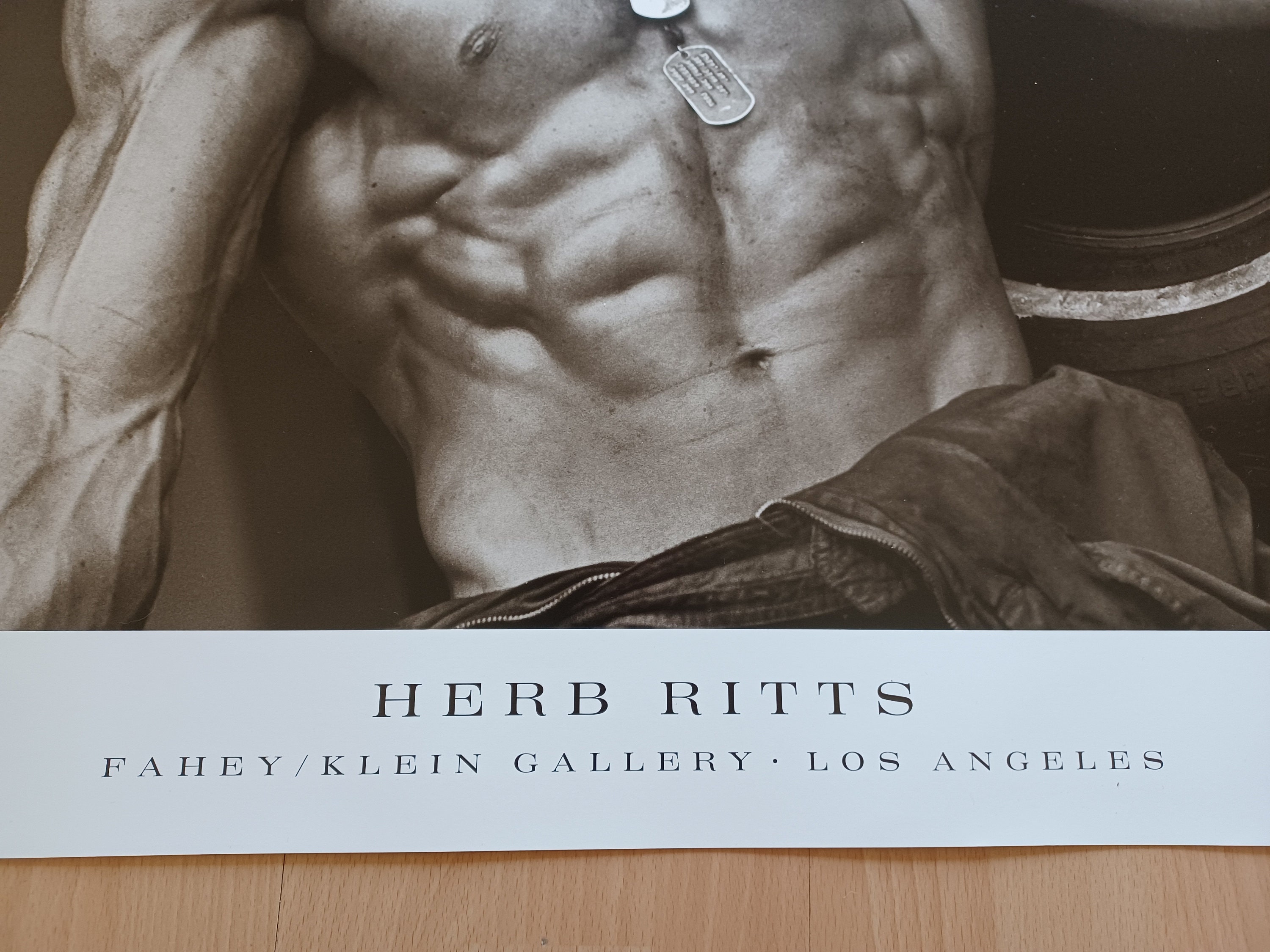 Herb Ritts ' Fred With Tires I' Authentic 2002 Poster - Etsy