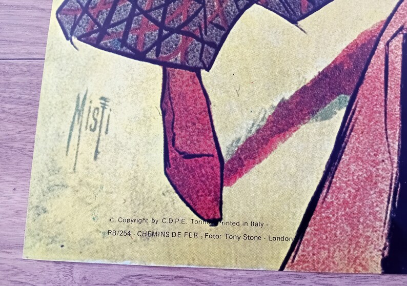 Misti Chemins De Fer Vintage 1980's Poster - Etsy