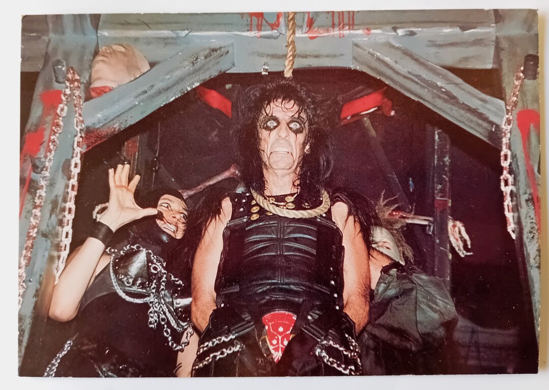 Alice Cooper Hanging Around Original Vintage 1980's Postcard - Etsy