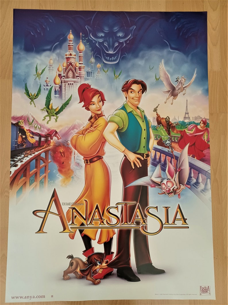 Anastasia Original Licensed 1998 Poster - Etsy