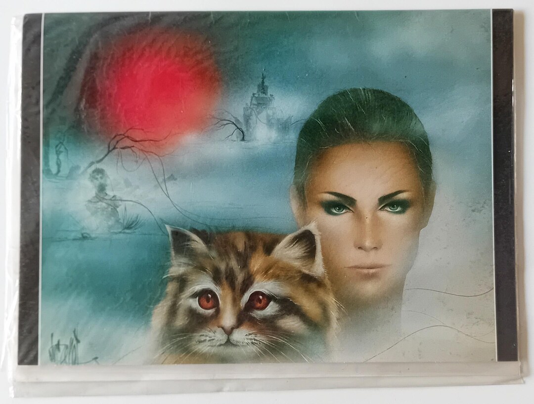 Luc Genot Vintage 1980's Original Verkerke Greeting Card - Etsy