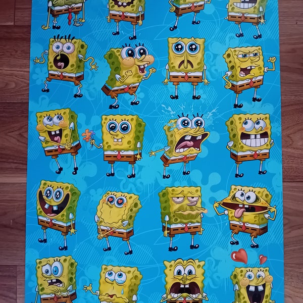 Spongebob Poster - Etsy