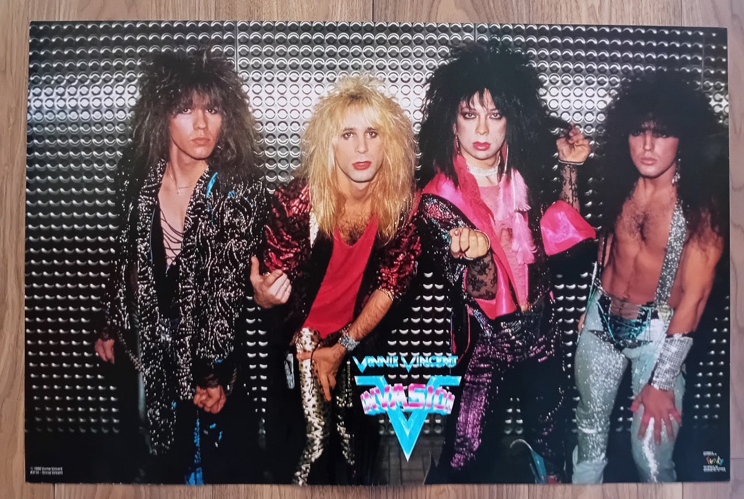 Vinnie Vincent Invasion Original Licensed 1986 Poster - Etsy