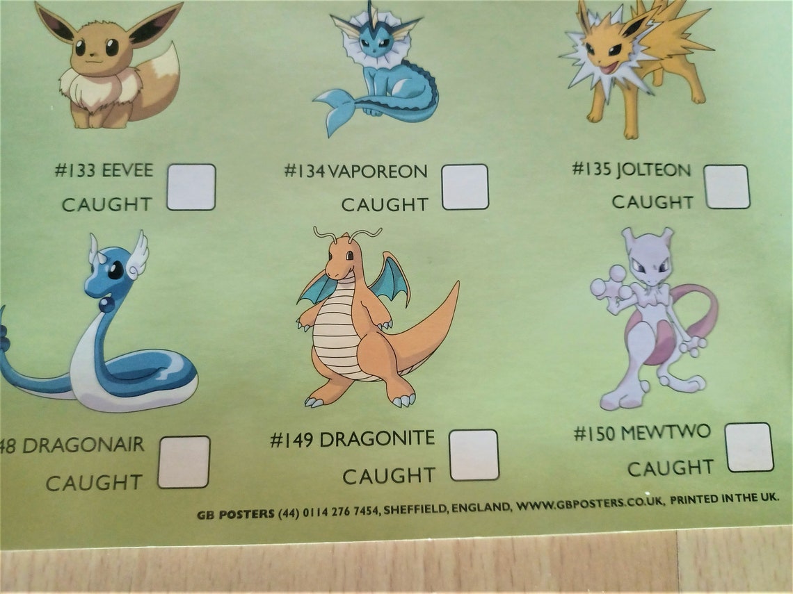 Pokemon Gotta Catch 'em All Original 2000 Vintage Poster - Etsy