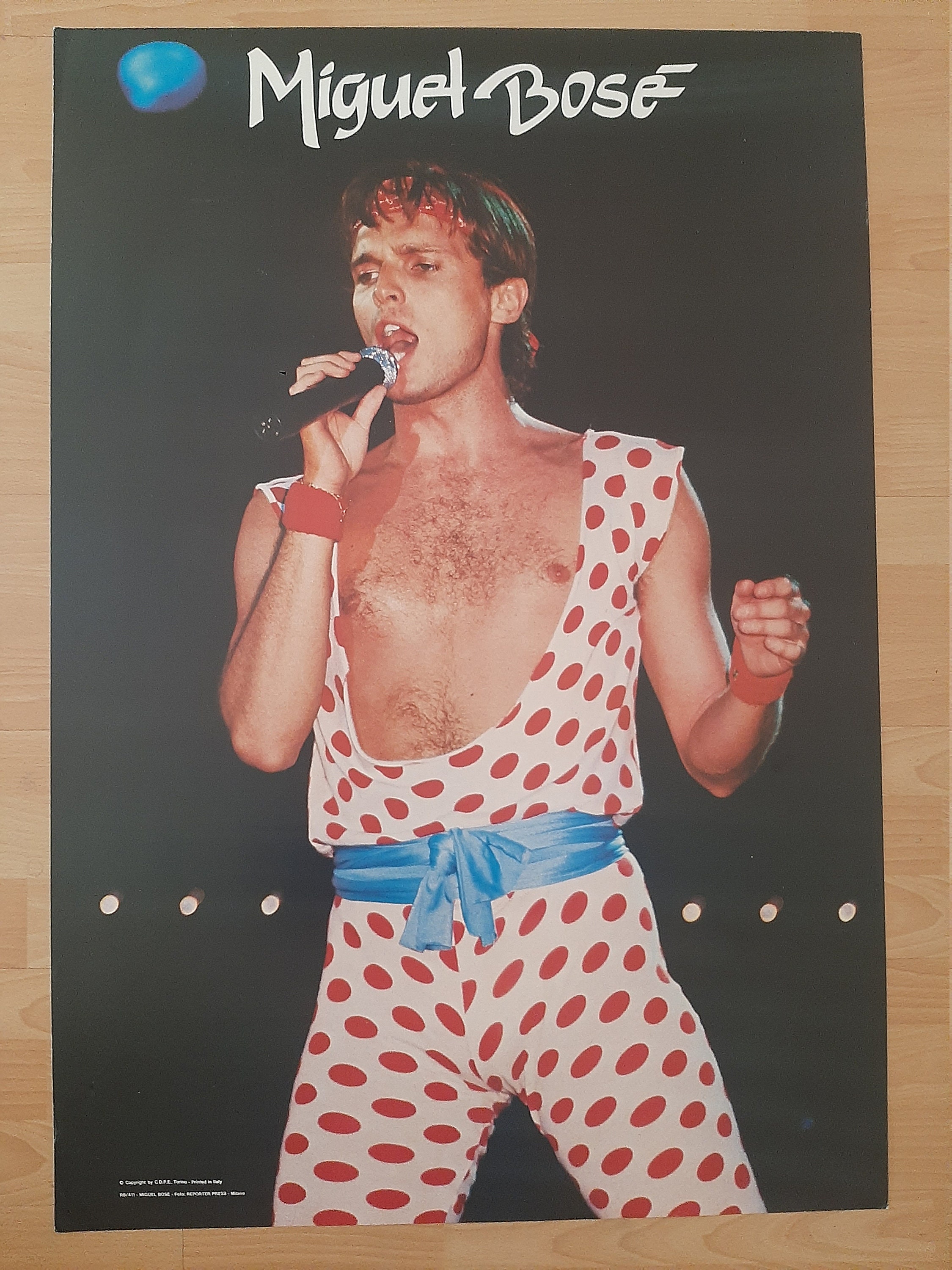 Miguel Bose Authentic Vintage 1980's Poster - Etsy