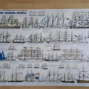 Marine Training Vessels Authentic 1991 Poster - Etsy
