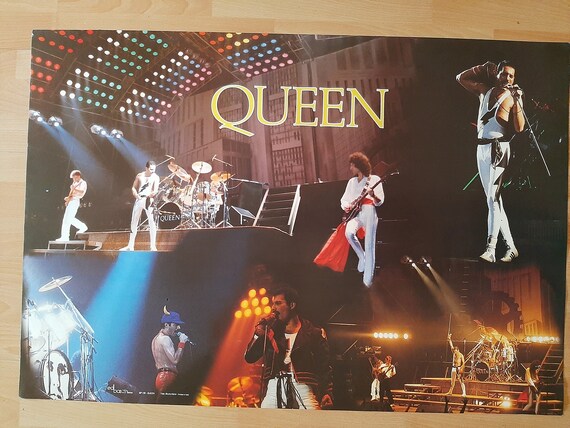 Queen Authentic Vintage 1980's Poster - Etsy UK
