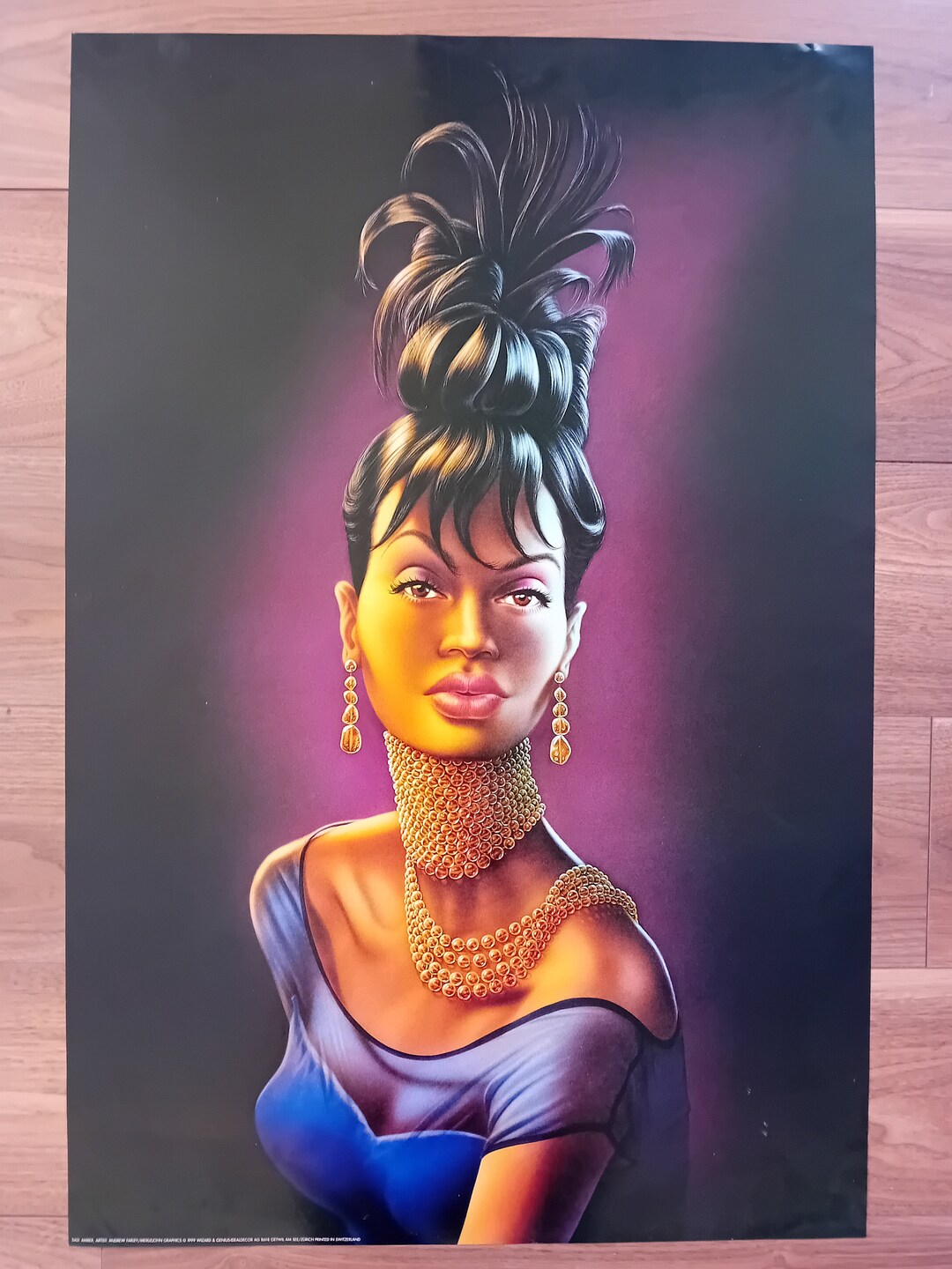 Amber Art by Andrew Farley Original 1999 Poster - Etsy