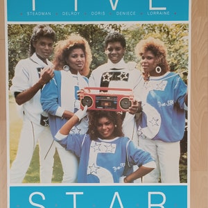 Five Star Authentic Vintage 1980's Poster - Etsy