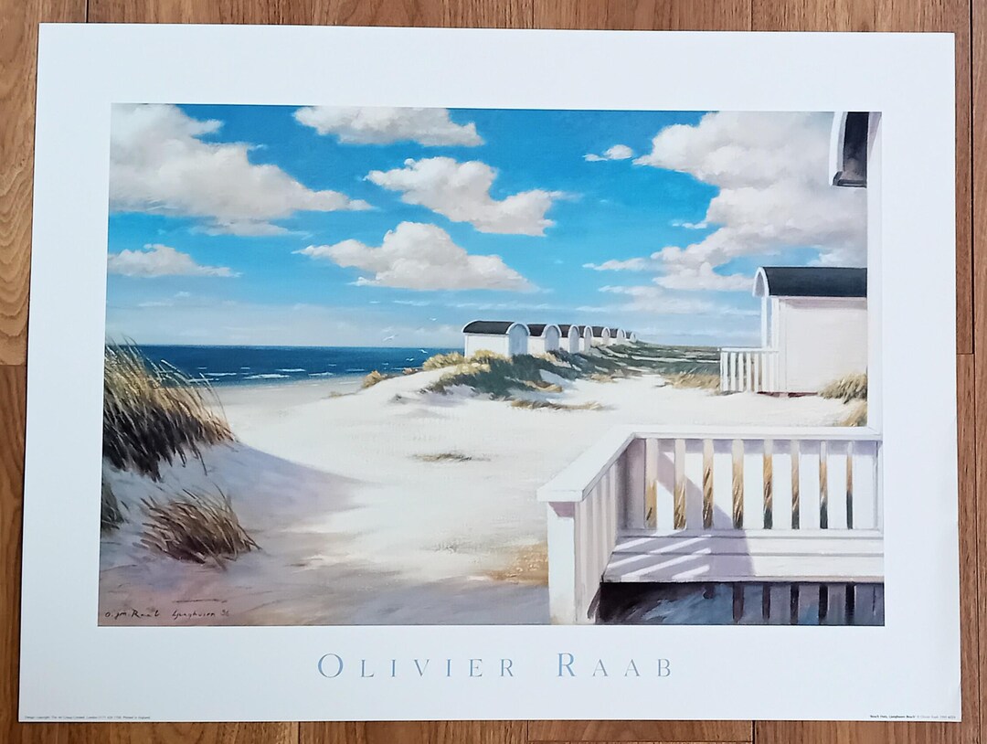 Oliver Raab - 'beach Huts Ljunghusen Beach' Authentic 1999 the Art ...