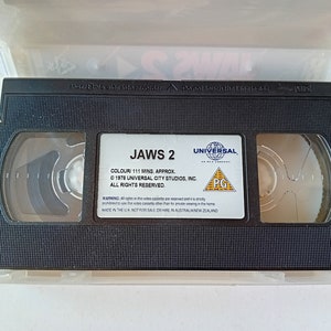 Jaws 2 VHS Video Tape PAL Horror - Etsy