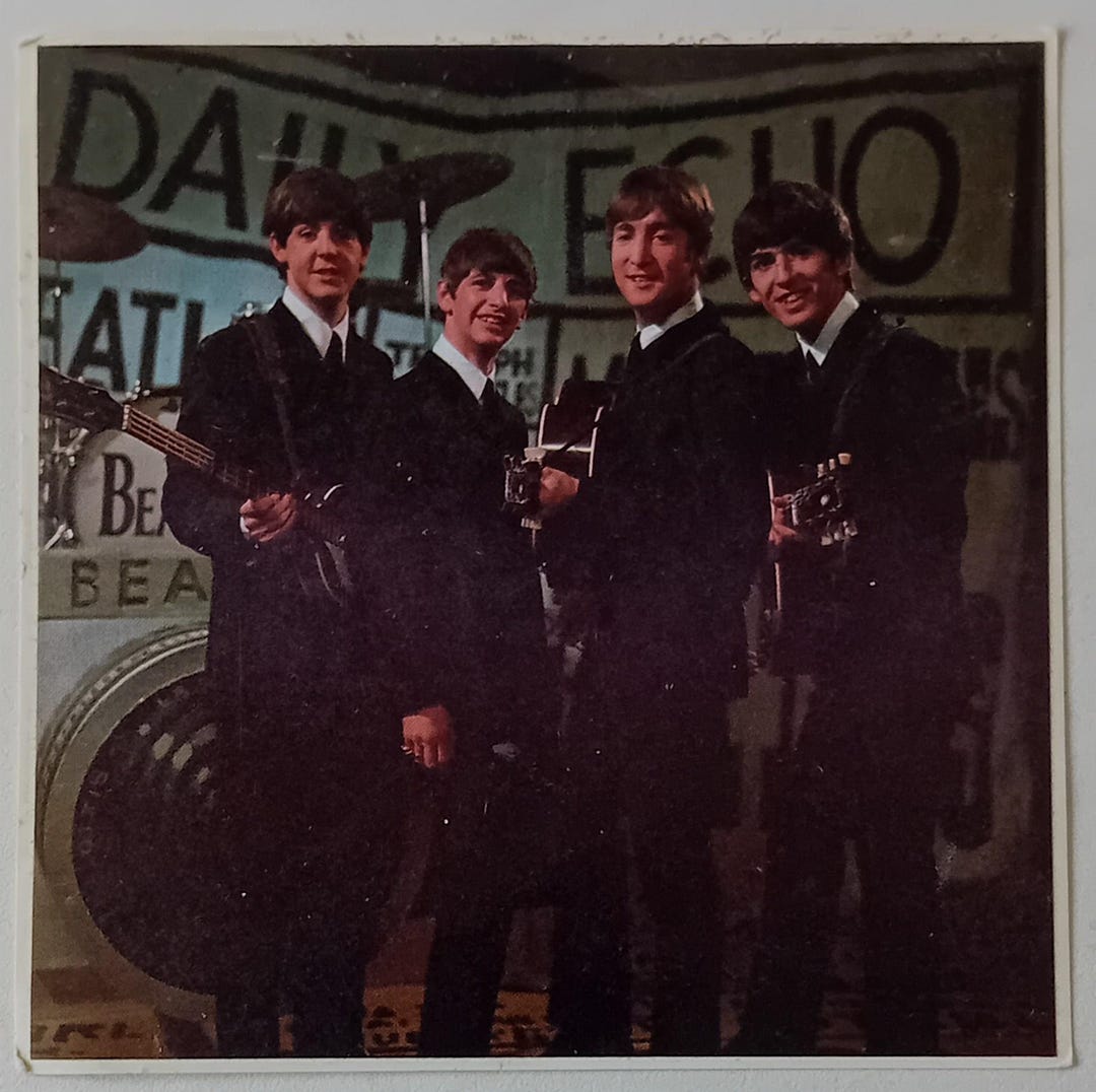 The Beatles 1980's Vintage Sticker - Etsy