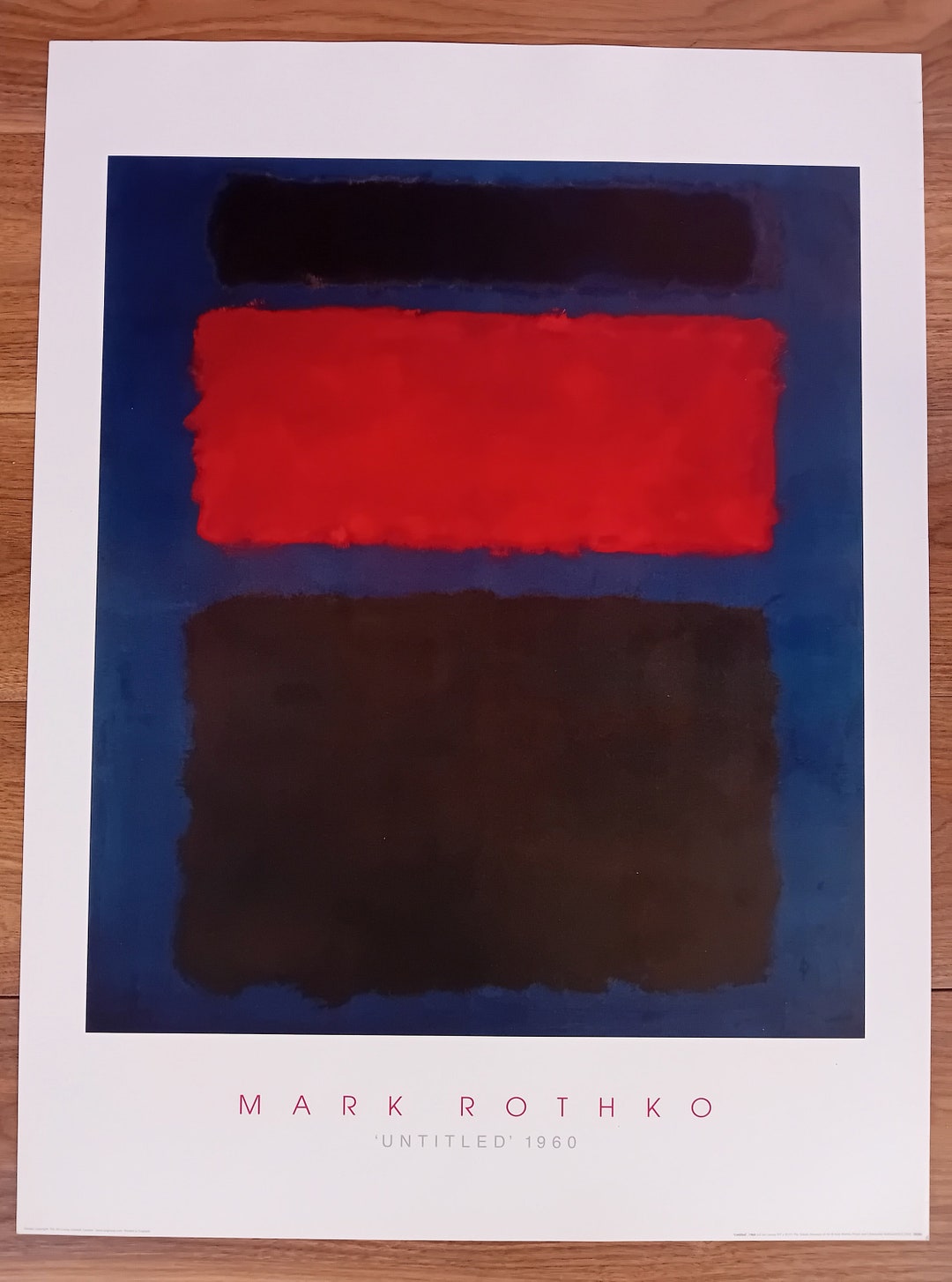 Mark Rothko 'untitled' 1960 Authentic 1990's Large Vintage Print - Etsy