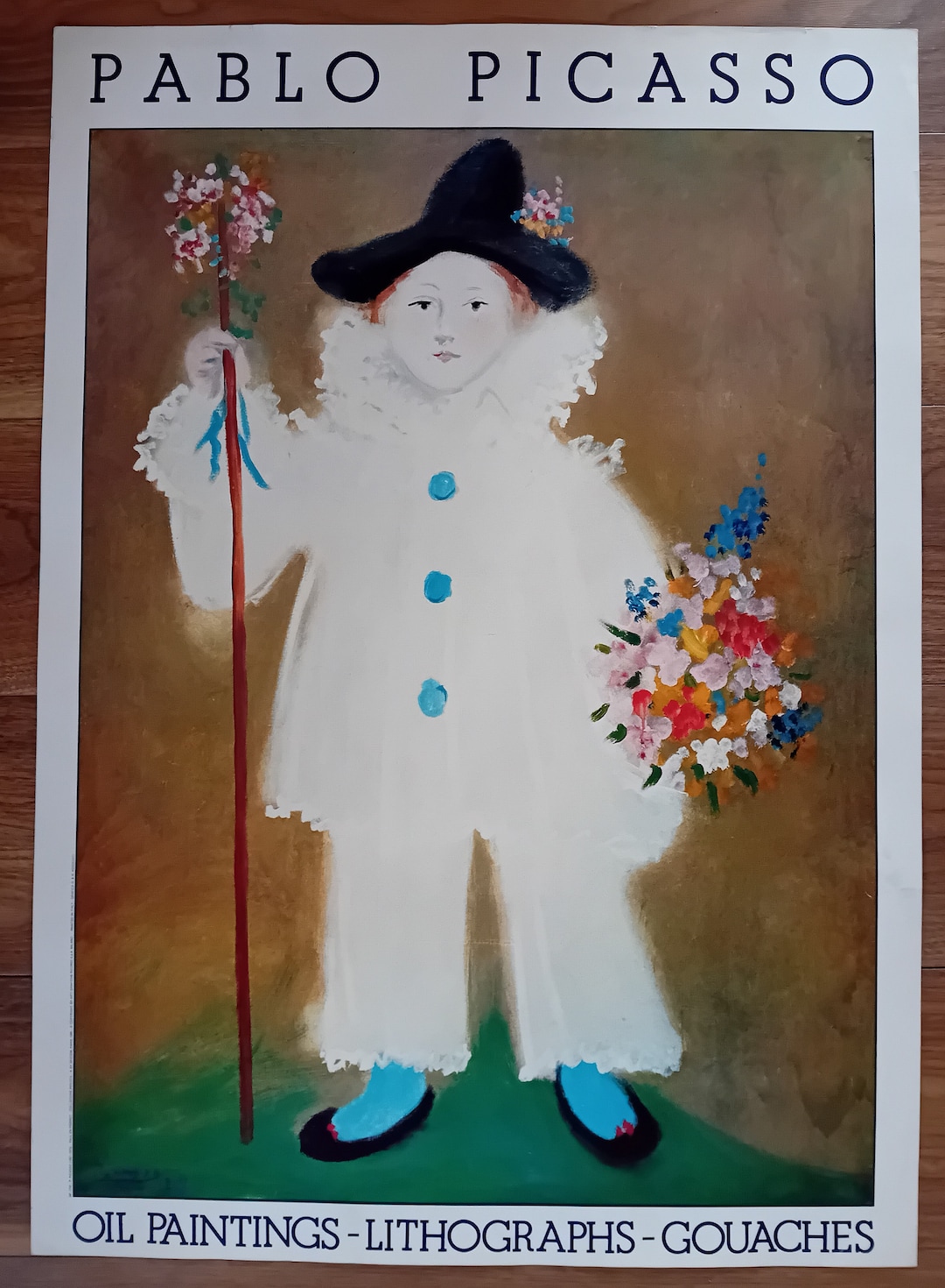 Pablo Picasso Paul En Pierrot Original 1985 Vintage Poster - Etsy