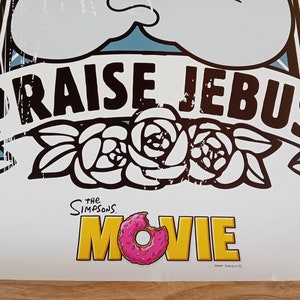The Simpsons Praise Jebus Original 2007 Poster - Etsy