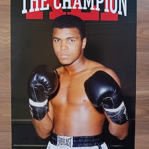 Muhammad Ali the Champion Original 1990's Poster - Etsy