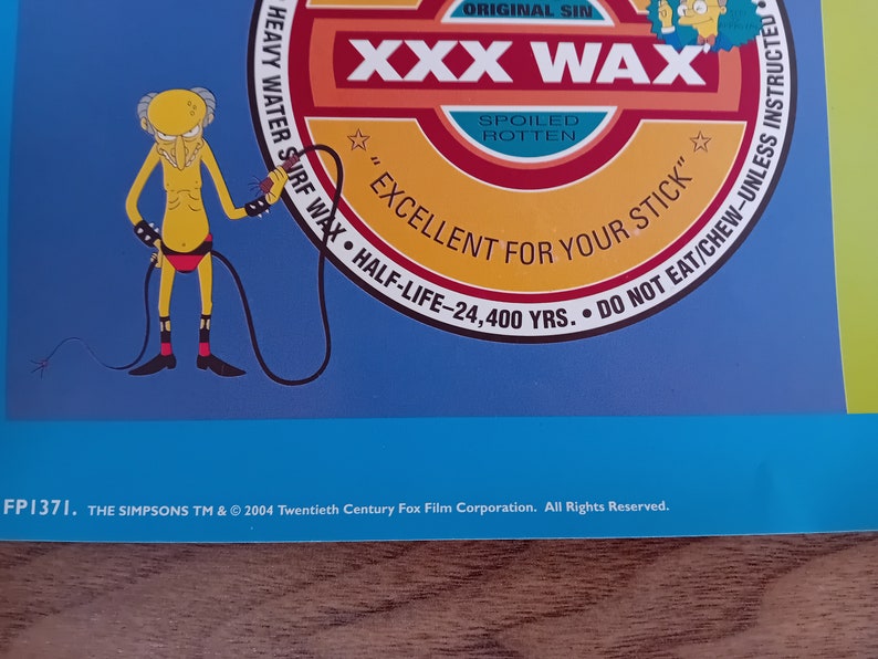 The Simpsons Alphabet Original 2004 Poster - Etsy