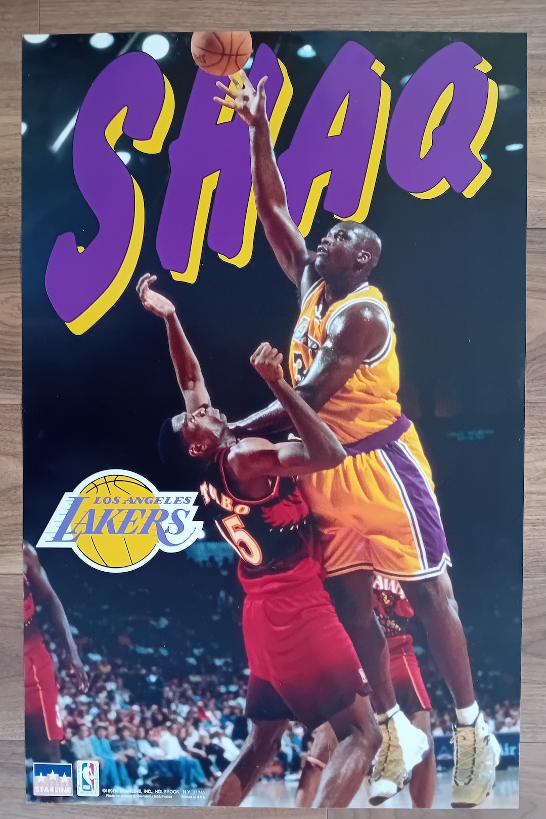 Shaquille O'neal LA Lakers Original 1997 Poster - Etsy